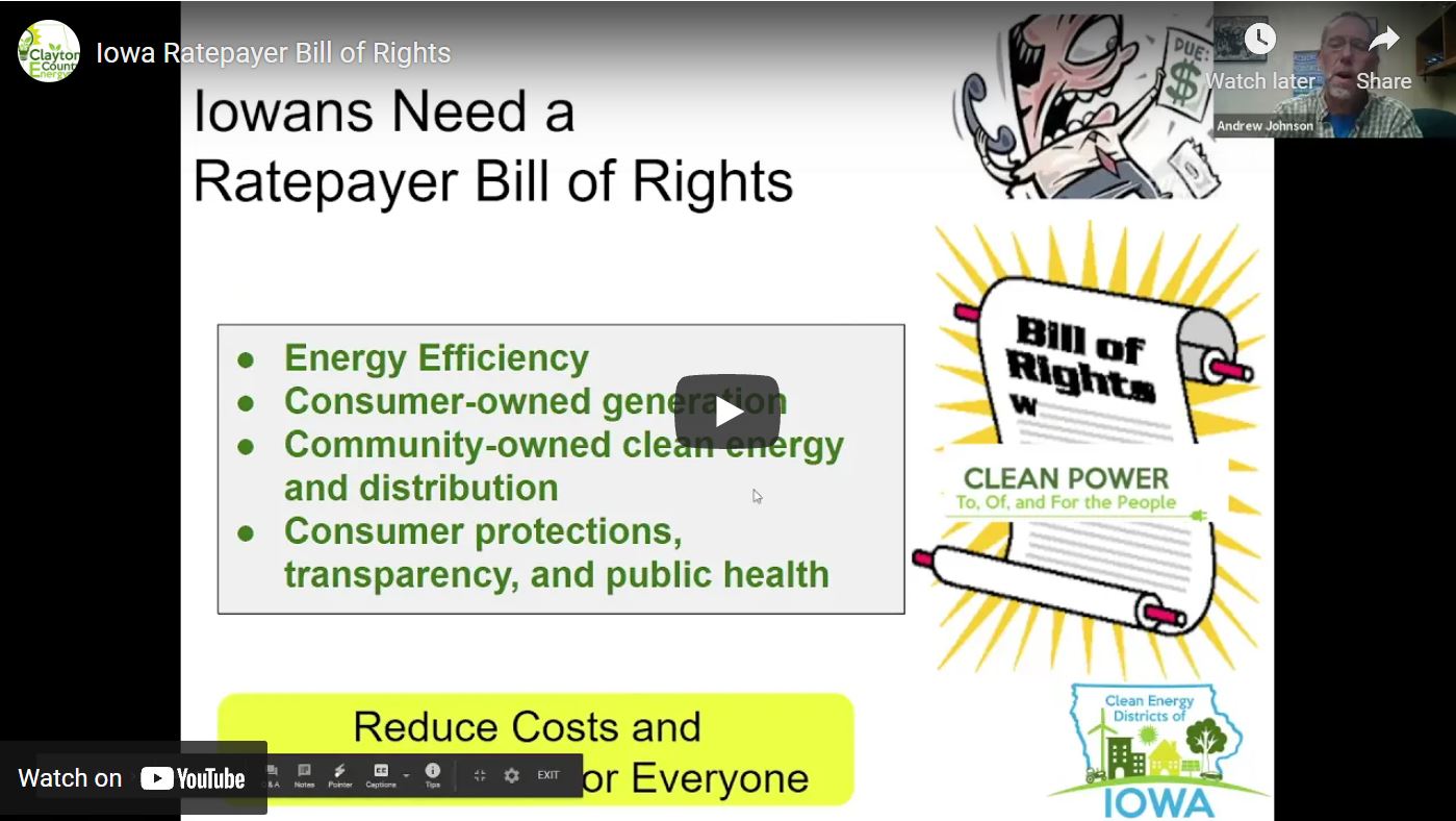 Iowa Ratepayers Bill of Rights – Iowa Energy Ratepayer Bill of Rights